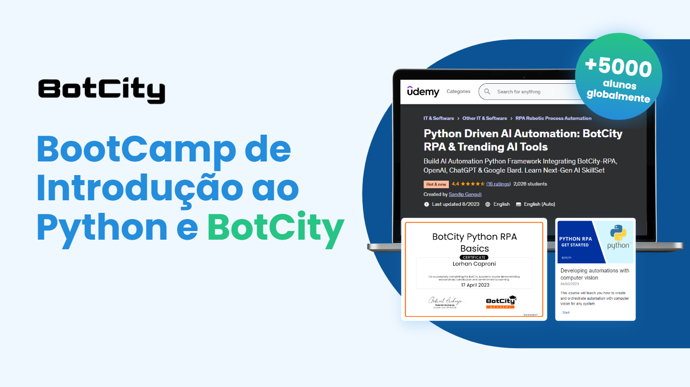 Bootcamp RPA Python e Orquestração BotCity - somente até Dezembro-2023